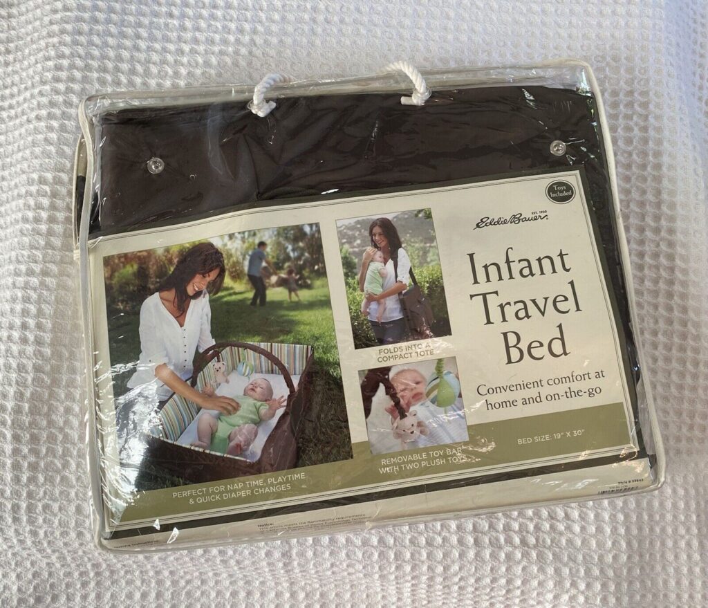 Eddie Bauer Infant Travel Bed With Toy Bar - Infant's Comfort